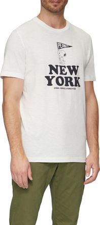 s.Oliver T-Shirt mit Peanuts-Motiv und Flammgarnstruktur
