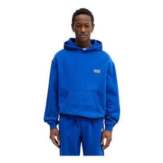 American Vintage Plizzy Hoodie - - Sweatshirts & Hoodies - Herren - Blau - S