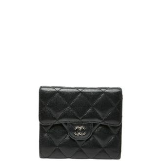 Chanel Pre-owned Leder Portemonnaie - - Pre-owned - Damen - Schwarzk - ONE SIZE