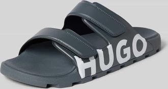 HUGO BOSS Sandale mit Logo Print