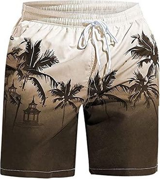 Generic Maillot De Bain Homme Boxer, Pantalon Court De Sport pour Hommes, Slip De Bain &Eacute;t&eacute; 3D Imprim&eacute; avec Cordon Ajustable Grande Taille Confortable Et Doux 