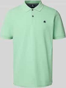 Lerros Poloshirt mit Label-Stitching