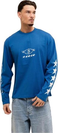 Off the Pitch Homme, Tops, Bleu, Taille: M Pro Raw Edge Longsleeve Shirt