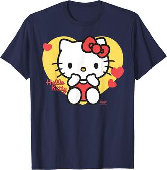 Hello Kitty Cheeky Sweet Cute Love Classic zum Valentinstag XOXO T-Shirt