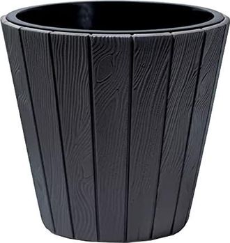 Prosperplast WOODE 21L Topf, Abmessungen (mm) 348x348x325, Farbe Anthrazit