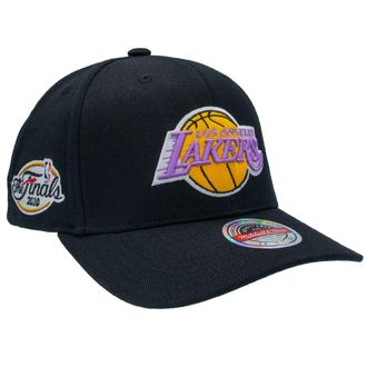 Mitchell & Ness NBA Classic Red Top Spot Baseball Snapback Cap - Los Angeles Lakers, Einheitsgröße, verstellbar, Herren, Frauen, Kinder, Unisex, Frühling, Sommer, Her