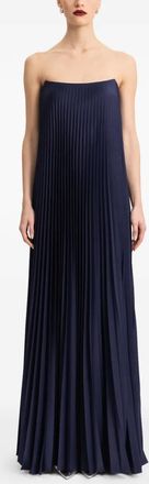 Gemy Maalouf Abendkleid mit Cape-Einsatz - Blau