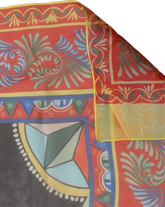 Dolce & Gabbana Silk Printed Scarf - Multicolor