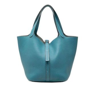 Herm&egrave;s Sac Picotin Pre-owned - Femme - Pre-owned - Bleu - Taille: ONE Size