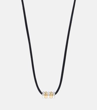 D&eacute;hanche D&eacute;hanche Halskette Hollyhock aus Leder und Sterlingsilber