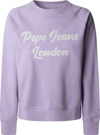 Pepe Jeans London Alison Damen-Sweatshirt, Violett (Lila), Gr&ouml;&szlig;e L, Violett (lila), L