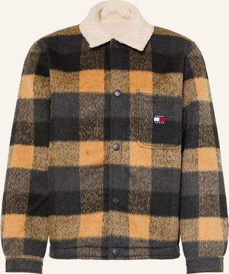 Tommy Jeans Overjacket Mit Teddyfell schwarz