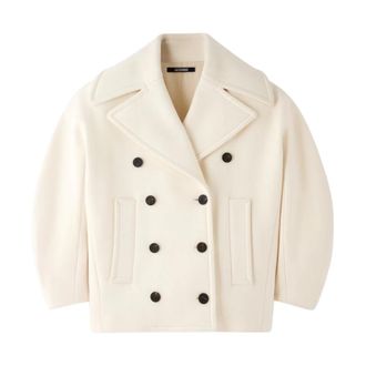 Jacquemus The Ovalo Peacoat - - Coats - Damen - Beige - S