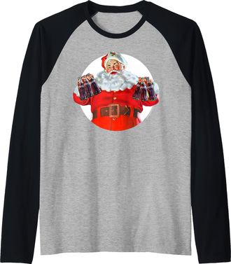 Coca Cola Ware Christmas Santa Claus Raglan