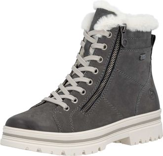 Remonte Damen D2U73 Schnürstiefel, grau 45, 37 EU