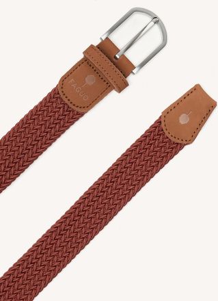 Faguo Ceinture tress&eacute;e terracotta et camel - BELT