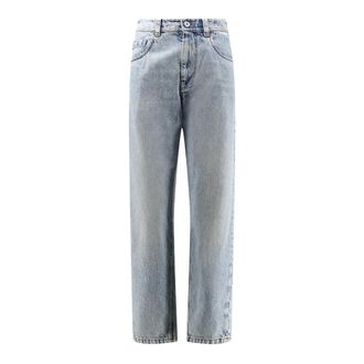 Brunello Cucinelli Femme, Jeans, Bleu, Taille: 32 FR Baggy Jean Jambe Fusel&eacute;e