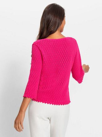 Heine Strickpullover Pullover 3/4-Arm Ajour
