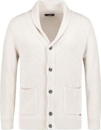 Ragman Herren Pullover beige unifarben
