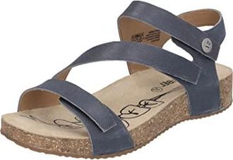Josef Seibel Femme Sandale à lanières Tonga 25, Dame Sandales,Largeur G (Normale),Sandale dété,Confortable,Sandale,Bleu (Jeans),38 EU / 5 UK