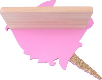 BESPORTBLE DECHOUS Wandmontiertes Holzregal mit Einhorn Motiv Kreatives Aufbewahrungsregal f&uuml;r Kinderzimmer Deko Gro&szlig;er Stauraum Einfache Installation Modernes D