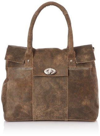 Pieces Sip Leather Bag, Sac porté épaule - Beige (Sand/AOP/Dust)