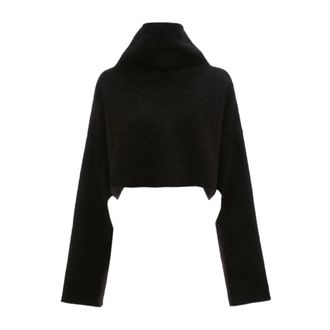 J.W.Anderson Cropped Cut-Out Pullover - - Knitwear - Damen - Schwarzk - L