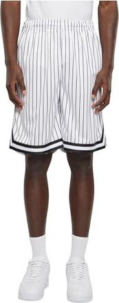 Urban Classics Striped Mesh Shorts, White/Black, XL Homme