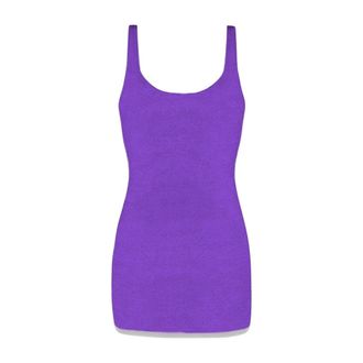 MC2 Saint Barth Kurzes Crinkle-Kleid f&uuml;r Frauen - - Dresses - Damen - Lila - S/M