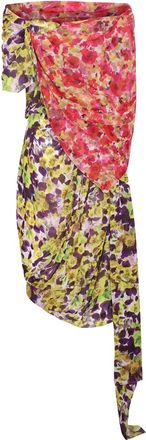 Dries Van Noten Knielanges Kleid - Gelb