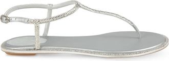 Rene Caovilla Femme, Chaussures, Gris, Taille: 36 EU Diana Crystal Sandal