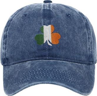 Generic Casquette de baseball en coton r&eacute;glable vieilli pour papa, casquette de baseball dartiste, bleu marine, Taille unique
