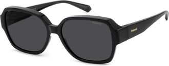 Polaroid Lunettes de soleil carr&eacute;es - unisex - Accessoires - Noir - Taille: 58 MM