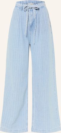 Grace & Mila Grace & Mila Wide Leg Jeans Pompon blau