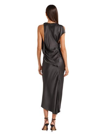 Victoria Beckham Womens Midi Dress Kyra Grey