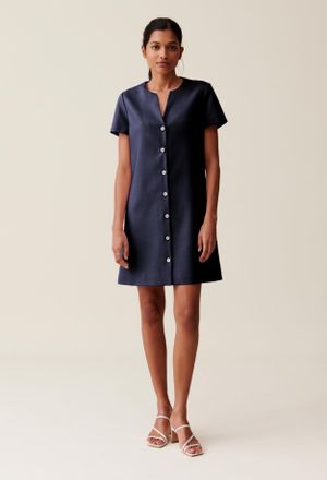 Claudie Pierlot Robe courte boutonn&eacute;e