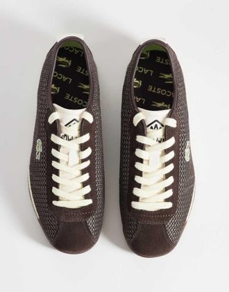 Lacoste Club-Low - Sneaker in Braun mit Logo