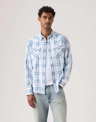 Levi's Barstow - Kariertes Solucell-Westernhemd in regul&auml;rer Passform-Bunt