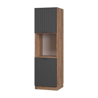 Vicco Meuble pour Four Fame-Line, Gris fonc&eacute;, 60cm Ouvert