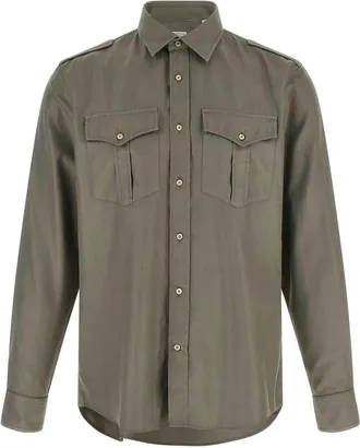 Brunello Cucinelli Chemise - Vert