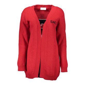 Ga&euml;lle Paris Roter Langarm Bestickter Cardigan - - Knitwear - Damen - Rot - XS