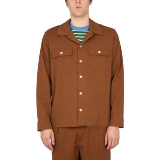 Howlin Texturiertes Hemd mit Knopfleiste - - Shirts - Herren - Braun - XL