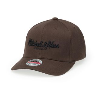 Mitchell & Ness Pinscript Basecap - Classic Red Snapback Verschluß (verstellbar/dehnbar), Brown/Black, Herren, Frauen, Kinder, Unisex, Frühling, Sommer, Herbst, Winte