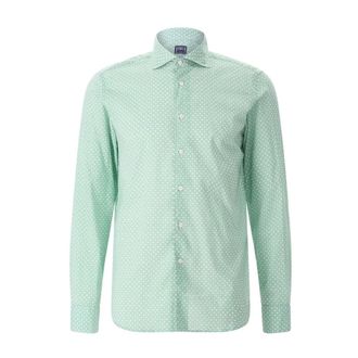 Fedeli Sean Langarmhemd - - Shirts - Herren - Gr&uuml;n - M
