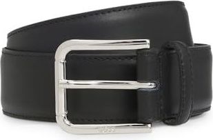 BOSS Hommes Navya-St Sz35 Ceinture en cuir italien avec boucle &agrave; ardillon et logo grav&eacute;