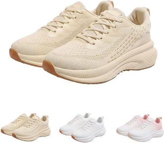 Generic Chaussures de sport respirantes avec lacets pour femme - Baskets confortables - Respirantes - L&eacute;g&egrave;res et confortables - Chaussures de jogging - Chauss