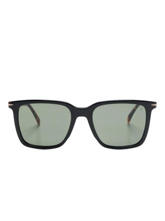 Eyewear by David Beckham Sonnenbrille mit eckigem Gestell - Schwarz