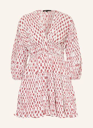Maje Plisseekleid Mit 3/4-Arm rot