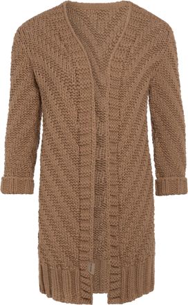 Knit Factory Sally Strickjacke - Mittellange Damen Strickjacken - Cardigan mit Wolle - Grobstrickjacke - Strickweste f&uuml;r den Herbst und Winter - Hochwertige Qualit