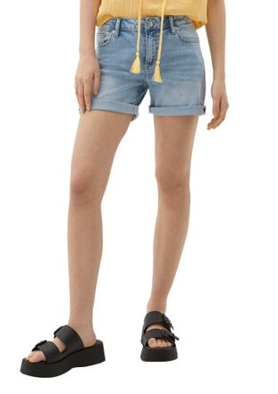 s.Oliver Damen 2131032 Jeans Short, Blau 53z6,34